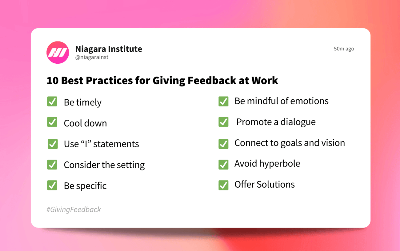 How To Give Feedback to Employees, Peers, and Bosses (+Template)