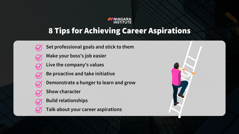 Career Aspirations: 8 Tips For Climbing The Corporate Ladder