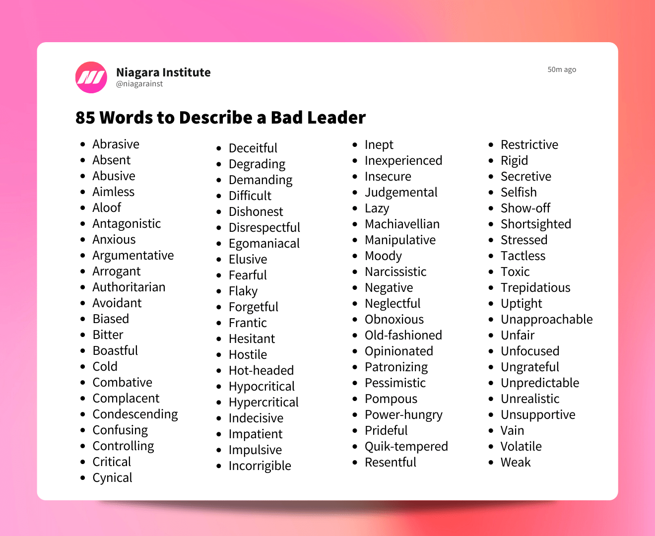 201 Words to Describe a Leader: The Good, Bad, and the Inbetween