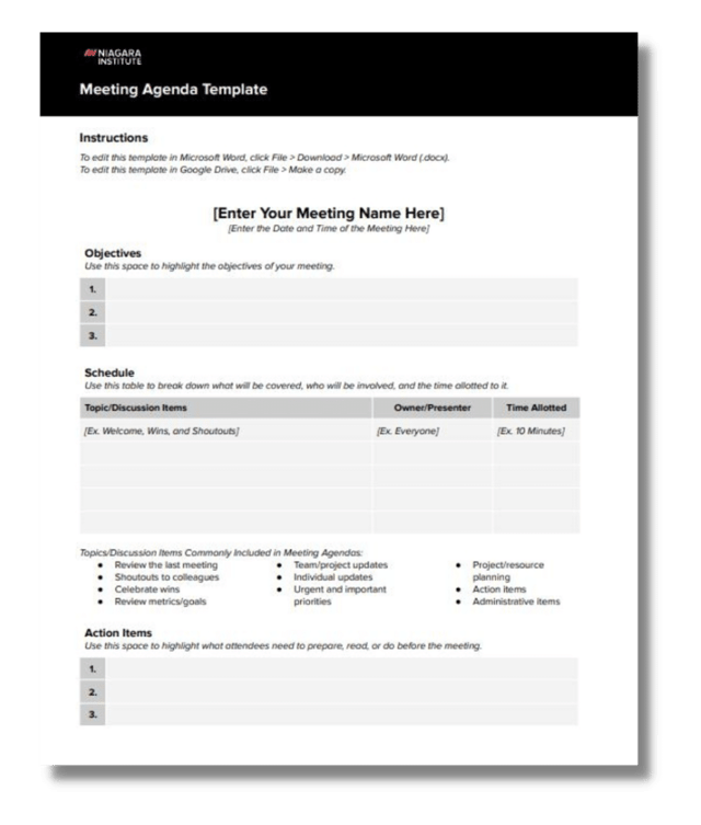7 Free Management Meeting Templates and Tools