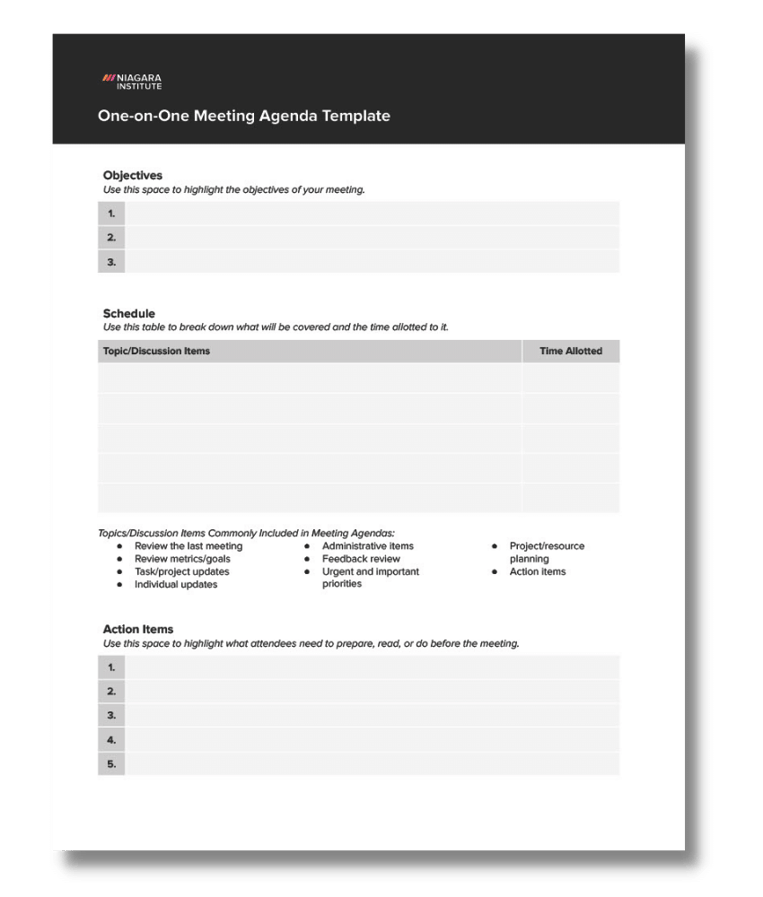 How To Prepare For a 1 on 1 Meeting (+Agenda Template)