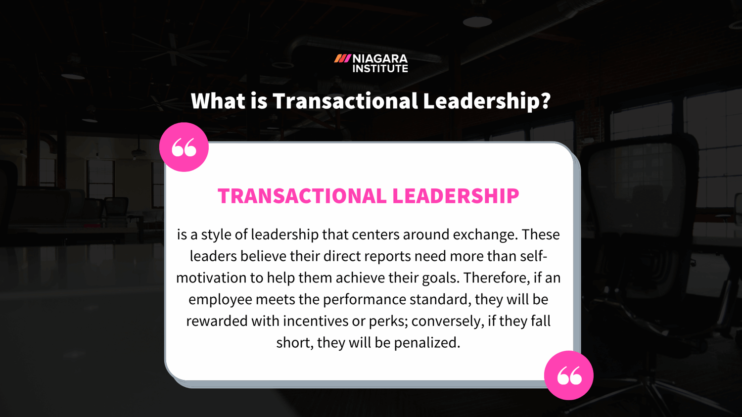 Transactional Leadership: The Good, The Bad, and The Ugly