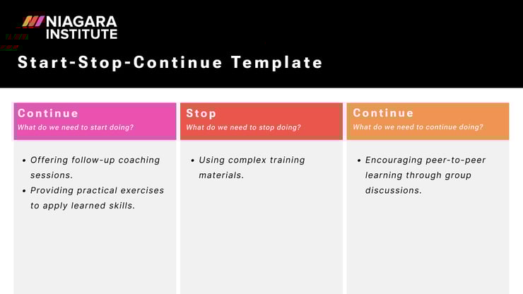 The Start-Stop-Continue Exercise: How To Conduct One (+Template)
